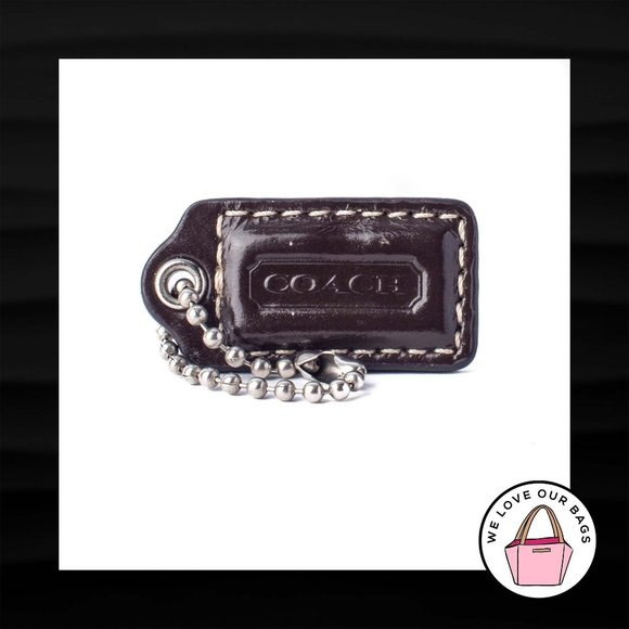 Coach | Accessories | 5 Small Coach Brown Patent Leather Key Fob Charm ...